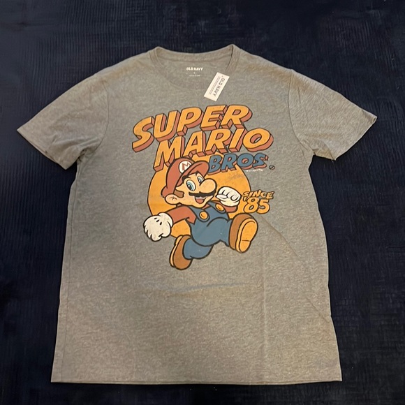 Old Navy | Shirts | Mens Old Navy Super Mario Bros Since 85 Tee Sm ...